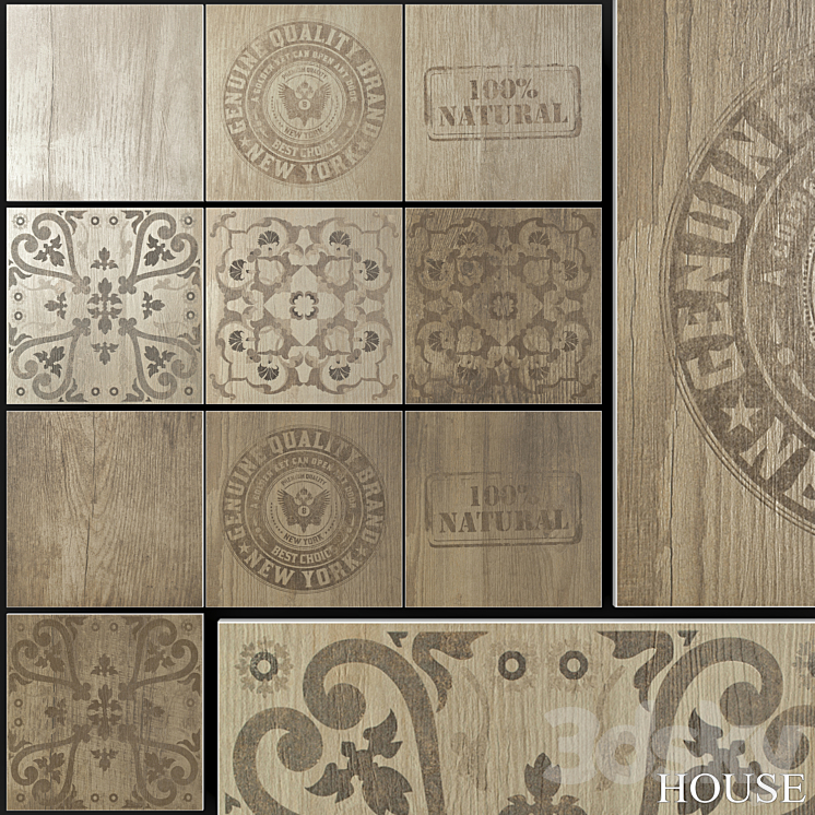 Paradyz House - Tile - 3D model