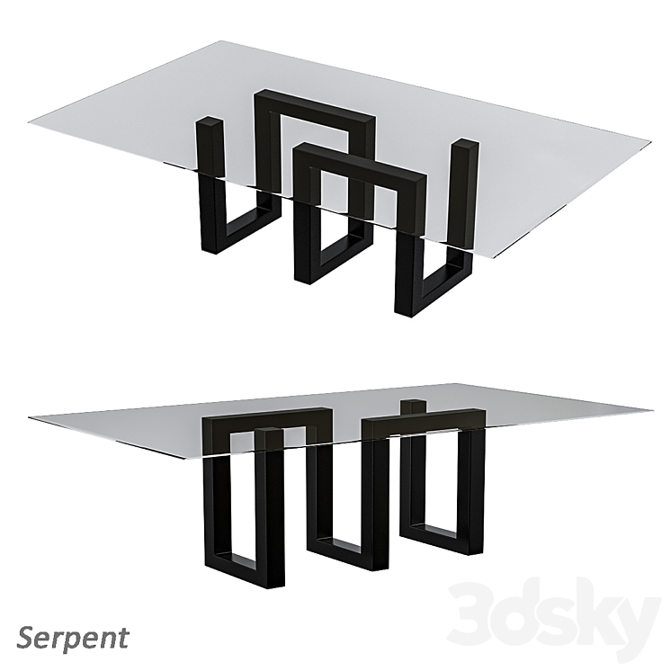Serpent - Table - 3D model
