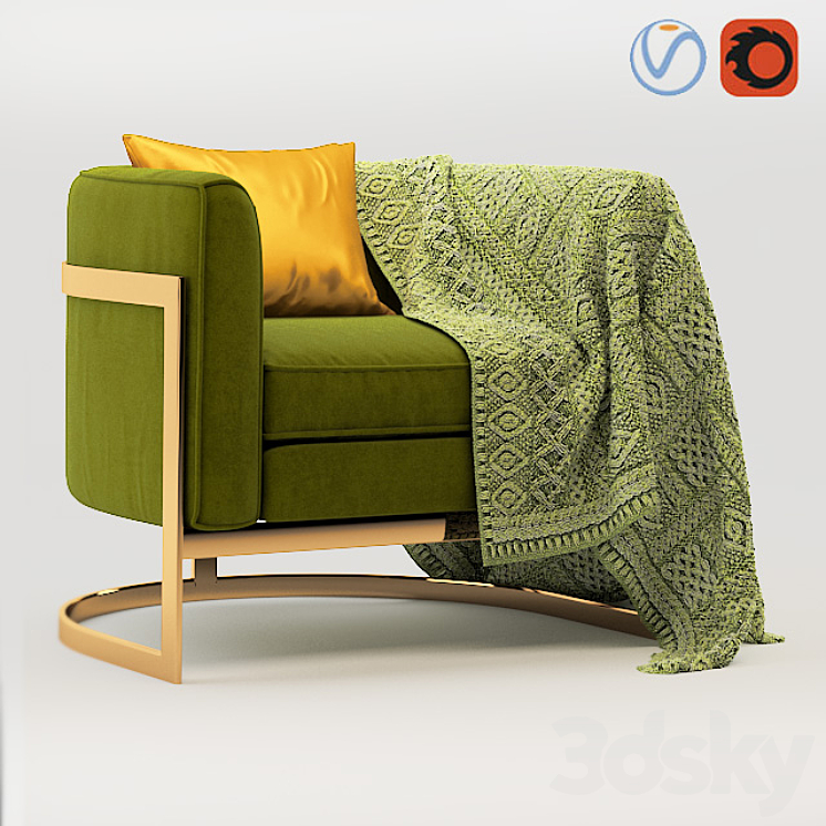 armchair - Arm chair - 3D model