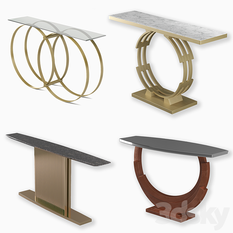 Console Table Collection - Console - 3D model