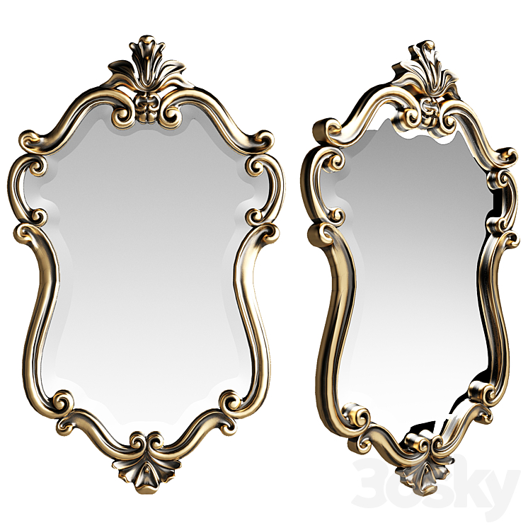 classical mirror 6 - Mirror - 3D model