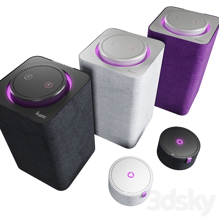 Yandex station - Audio tech - 3D model