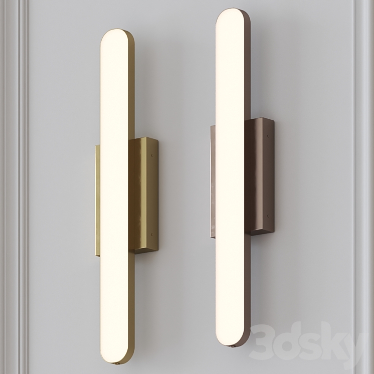 Square In Circle - STADIUM Wall Light - Wall light - 3D model