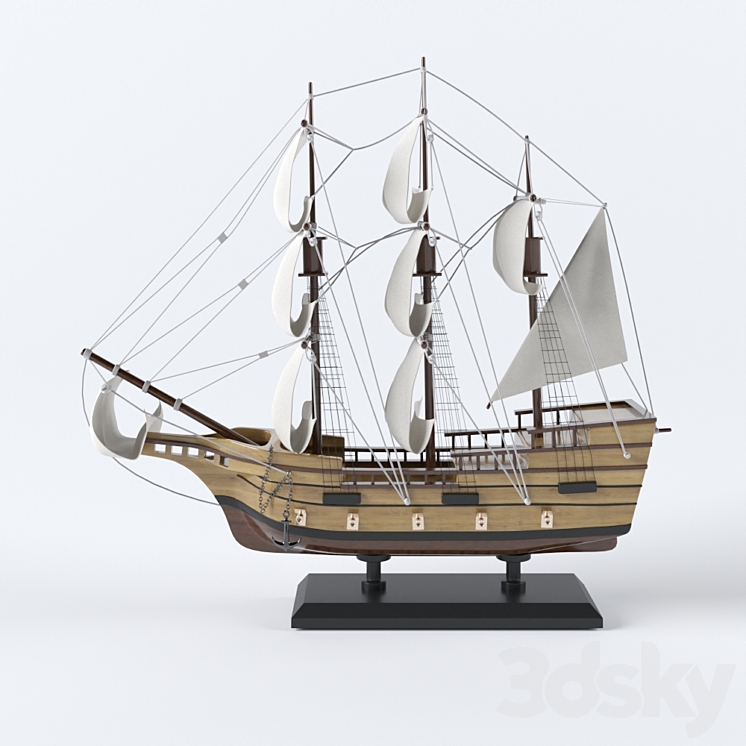Ships decoration - Sculpture - 3D model