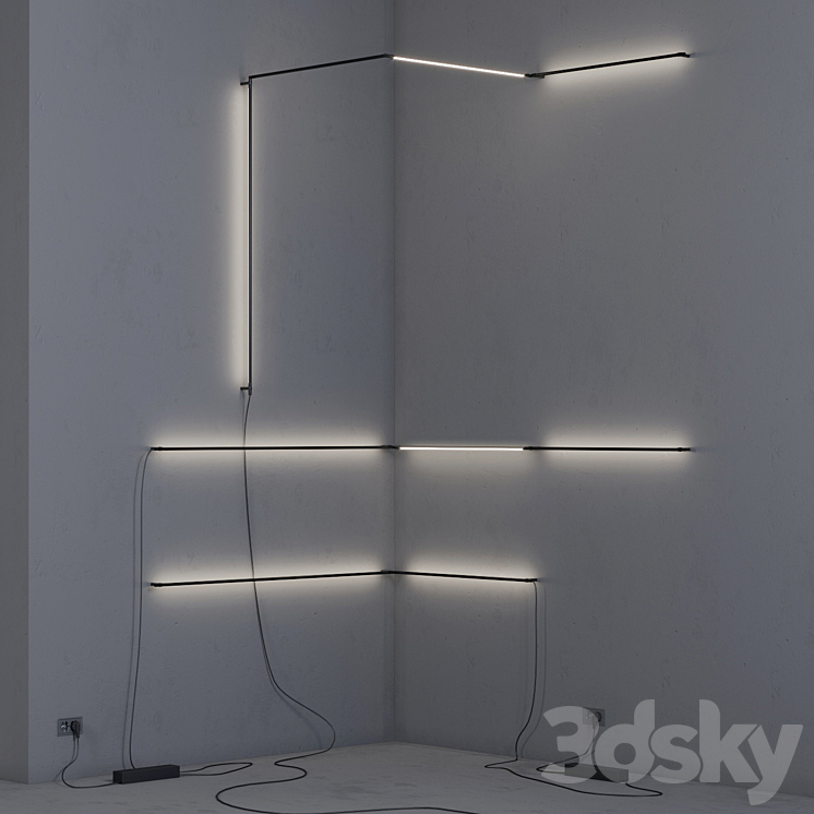GROK _ TUBS13 - Wall light - 3D model