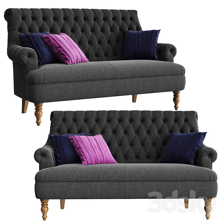 Wood Bros Pickering Compact 3 Seater Sofa - Sofa - 3D model