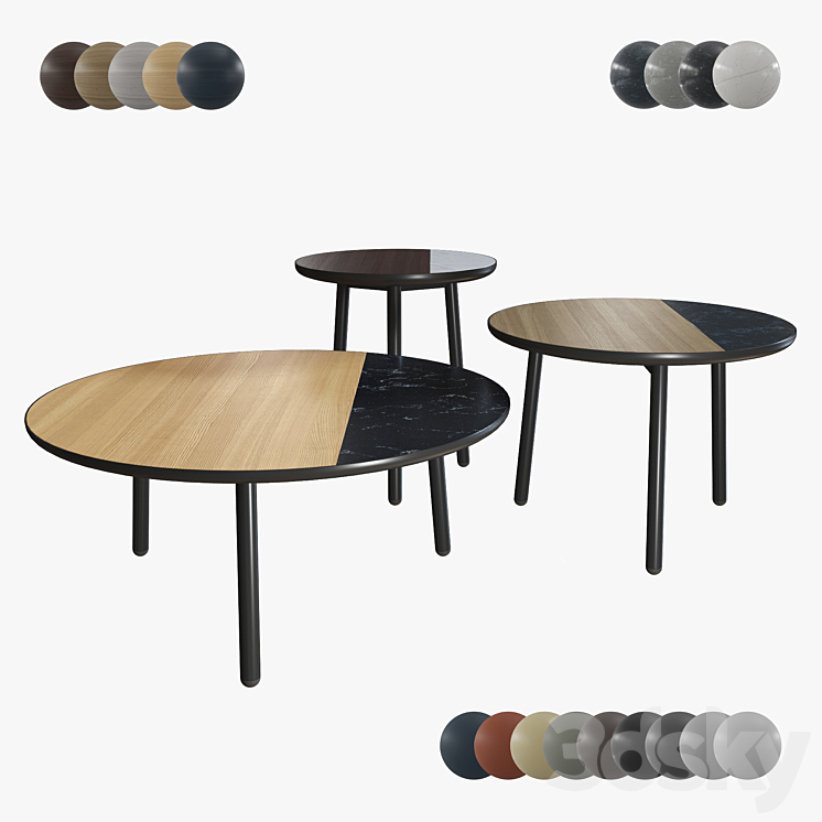 Memo tables set - Table - 3D model