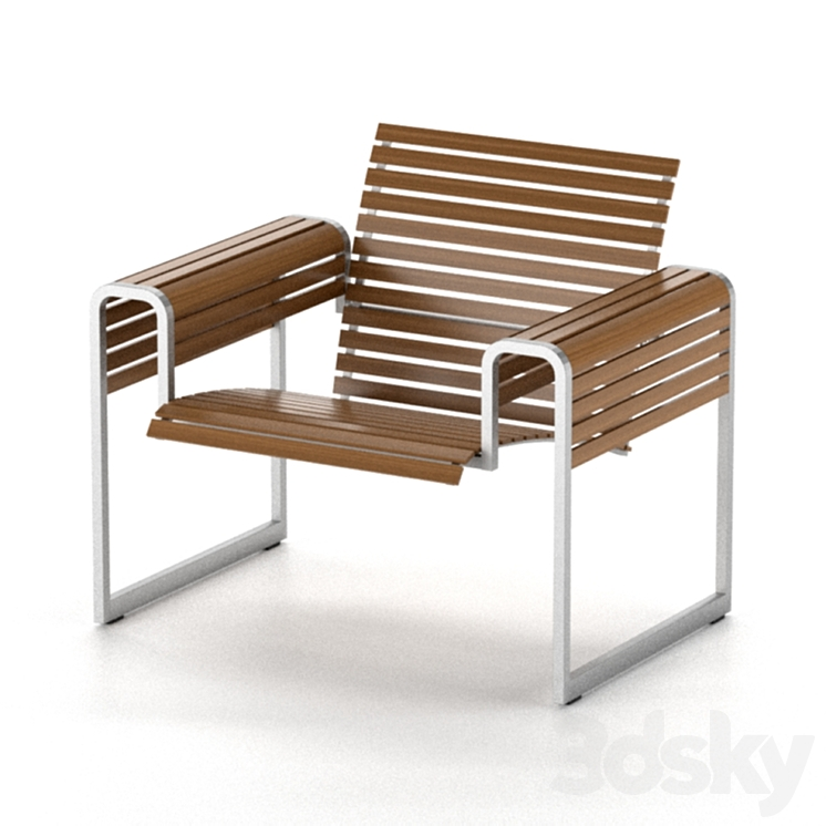 Street chair - Arm chair - 3D model