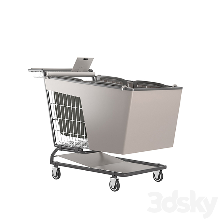 Self Check-Out Shopping Cart - Miscellaneous - 3D model