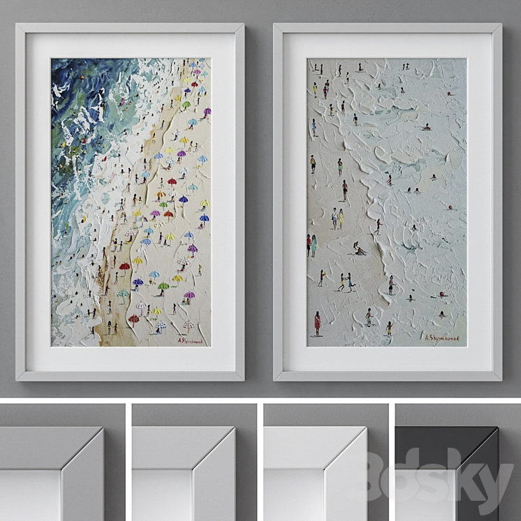 Photo Frames Set 321 - Frame - 3D model
