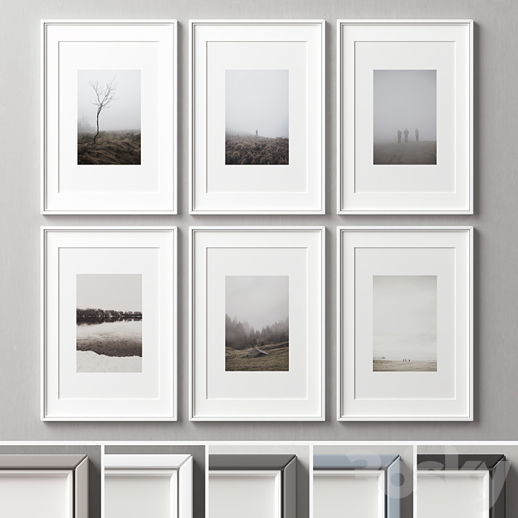 Picture Frames Set -166 - Frame - 3D model