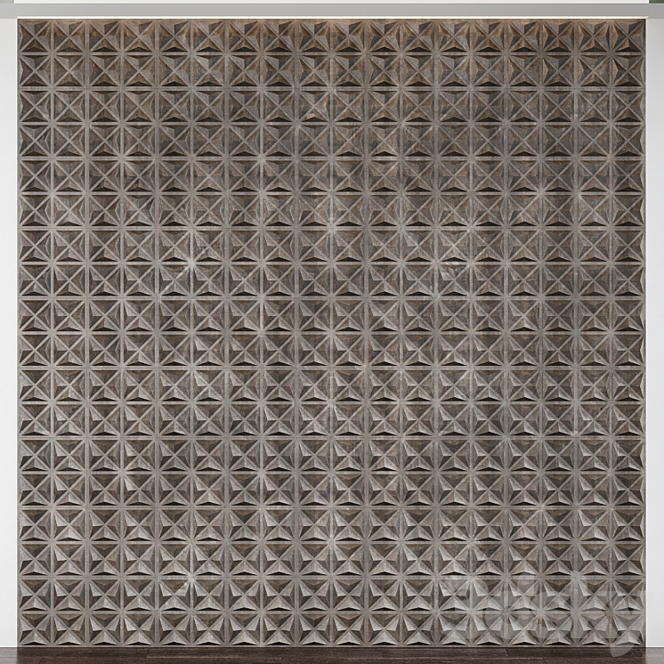 FACET 3D SUPERMATTE WALL FLATS - 3D panel - 3D model