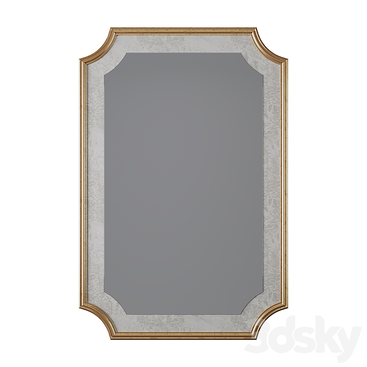 Jayda smoked glass mirror - Mirror - 3D model