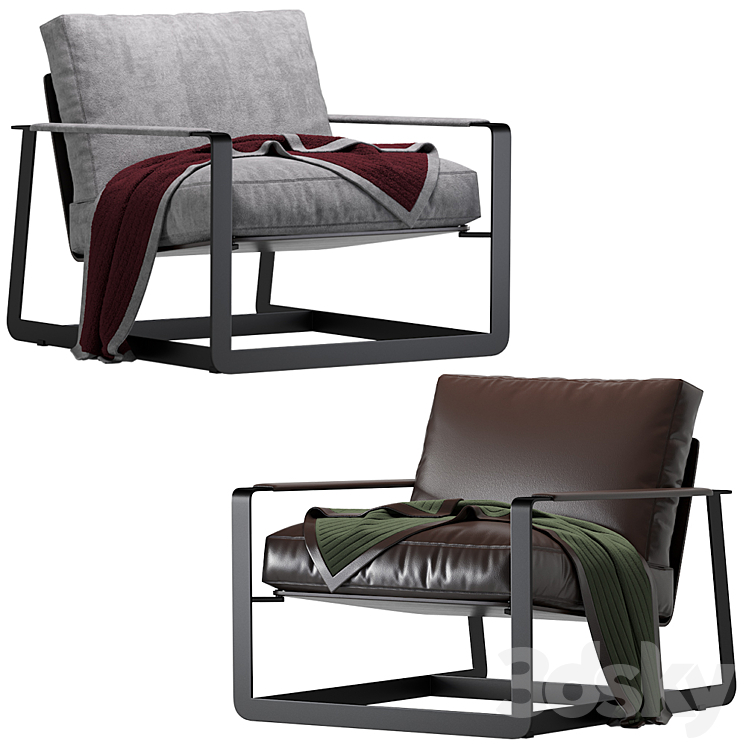 Poliform Gaston Armchair - Arm chair - 3D model