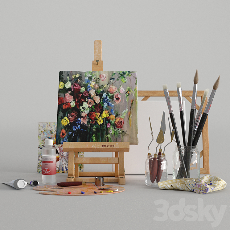 Art set - Decorative set - 3D model