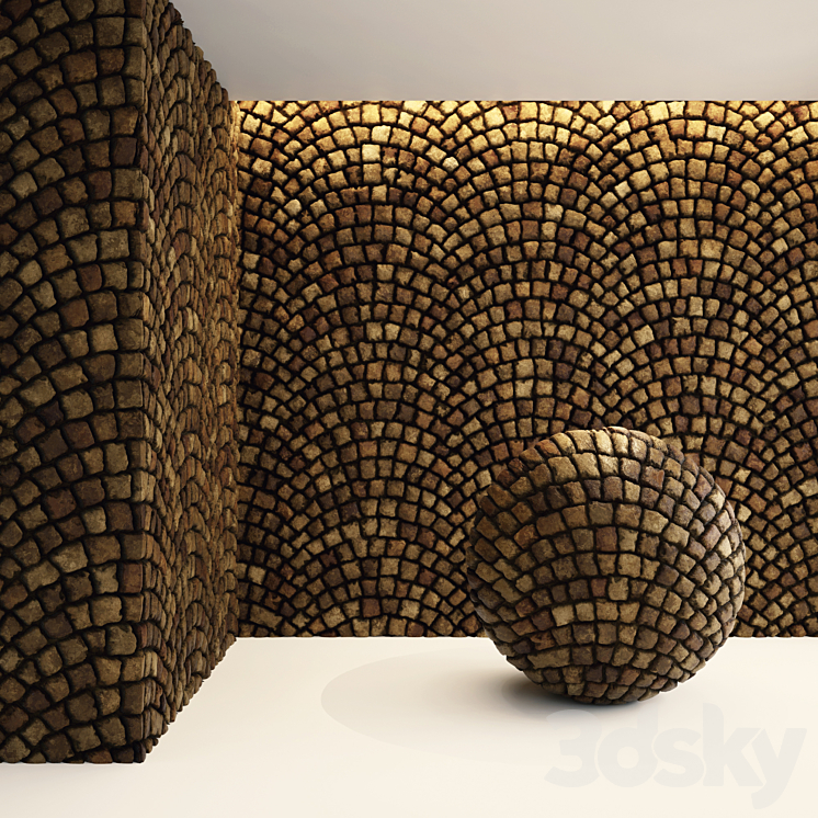 Ground & Wall Tiles 10 - Stone - 3D model