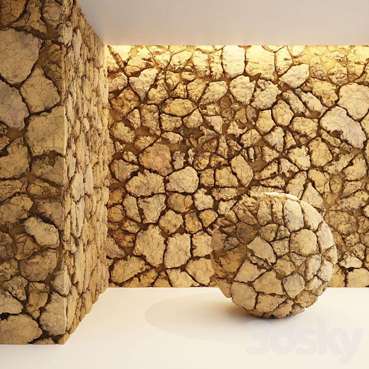 Ground & Wall Tiles 09 - Stone - 3D model
