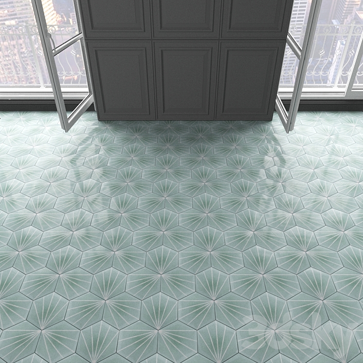 Marrakech Design Tiles - Claesson Koivisto Rune_hexagon_106 - Tile - 3D ...