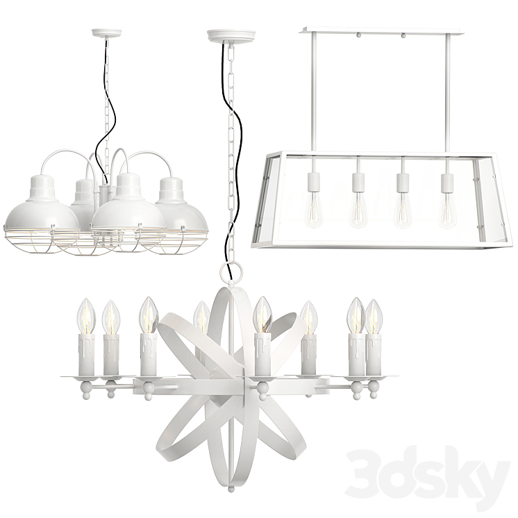 PENDANT SET 30 - Pendant light - 3D model