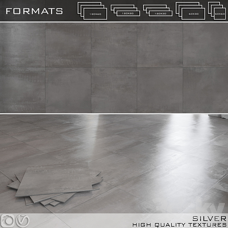 ABK SILVER - Tile - 3D model