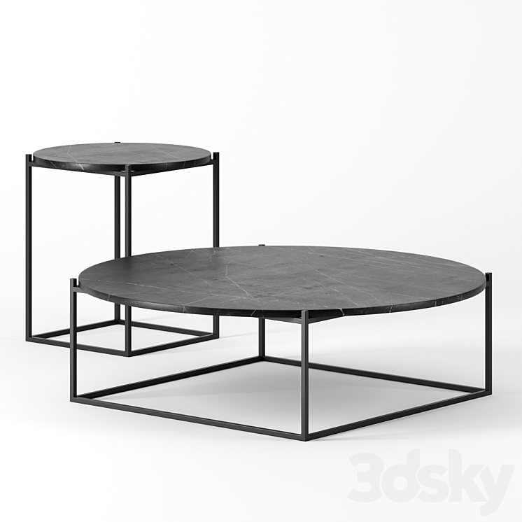 Circle tables set by Wendelbo - Table - 3D model
