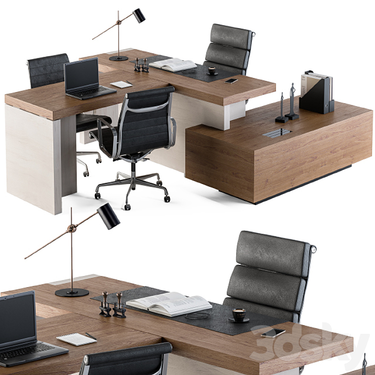 Office Furniture - Manager Set 08 - Office furniture - 3D model