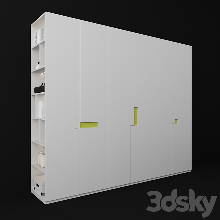 Swing wardrobe Flou - Wardrobe & Display cabinets - 3D model