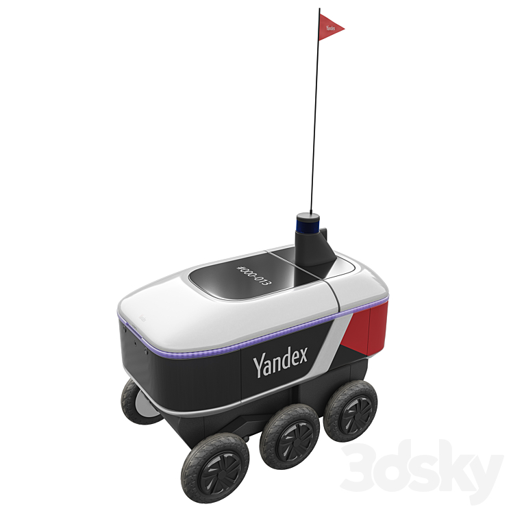 Yandex.Rover delivery robot - Miscellaneous - 3D model