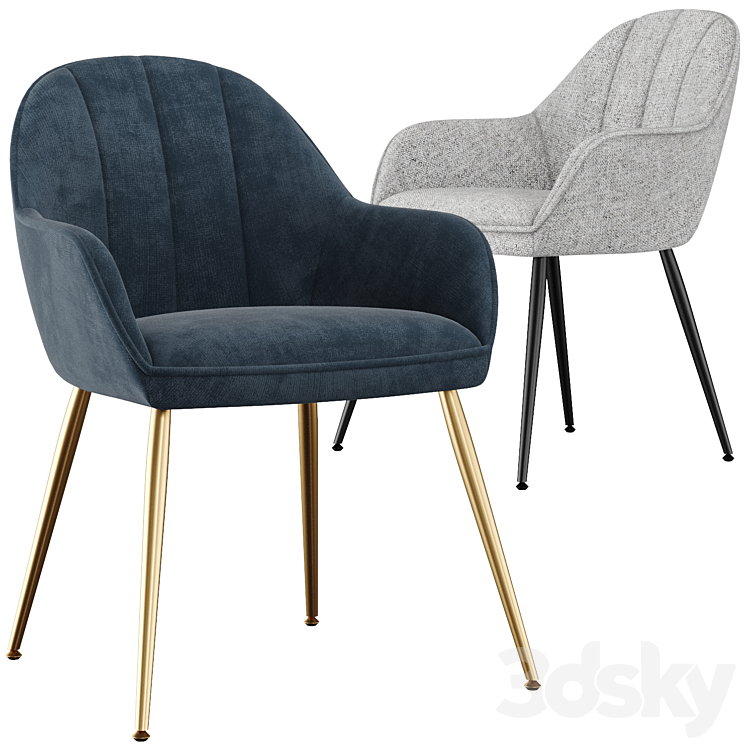 Wayfair Amsterdam Dining chair - Chair - 3D model