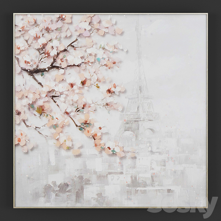 Paintings N94 - Frame - 3D model