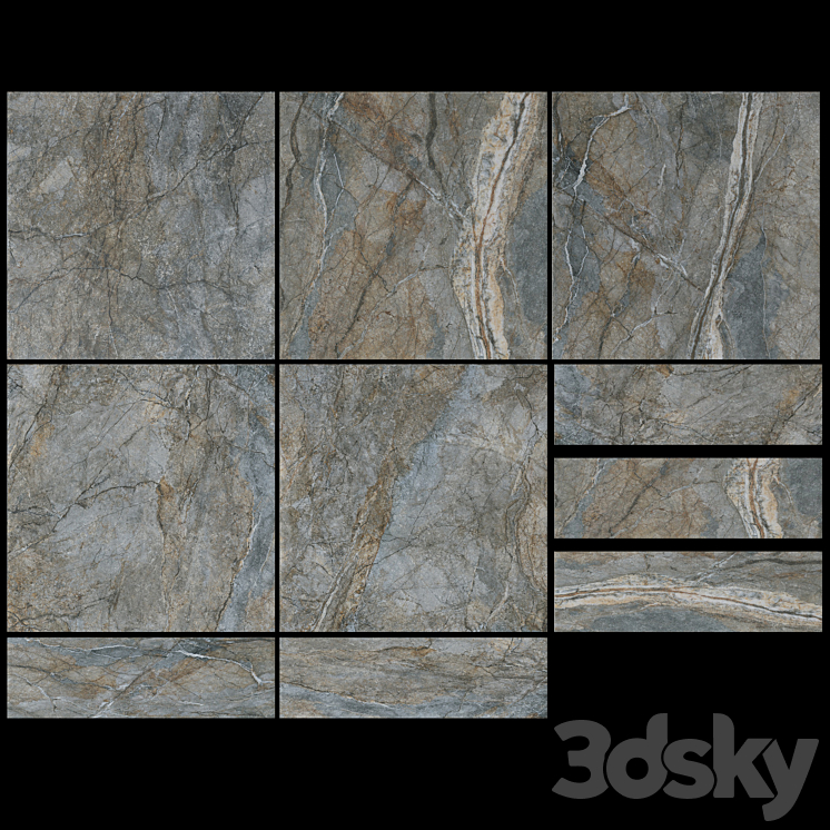 Silver Route marble look porcelain tiles from Kerama Marazzi - Tile ...