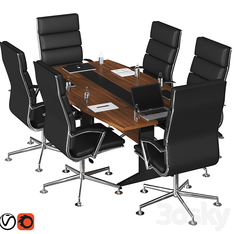 conference table12 - Office furniture - 3D model