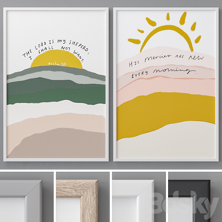 Photo Frames Set 737 - Frame - 3D model