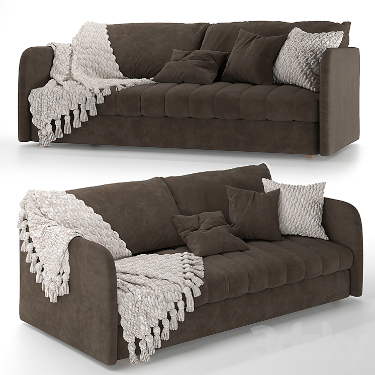 STITCH SOFA Kara Mann knitted plaid - Sofa - 3D model