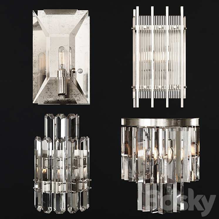 Restoration Hardware Exclusive Wall light set 02 - Wall light - 3D model