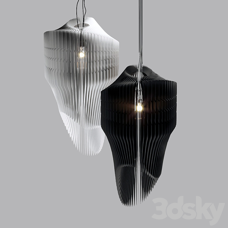 Lamp by Zaha Hadid - Pendant light - 3D model