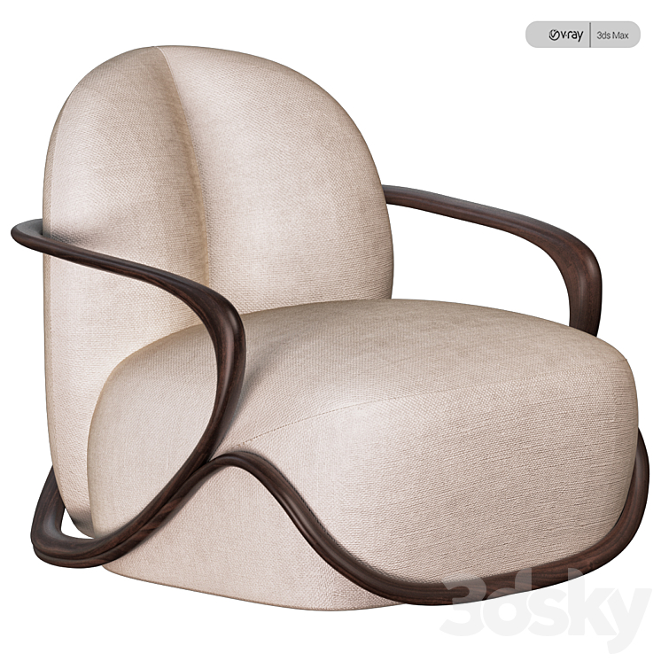 GIORGETTI HUG ARMCHAIR - Arm chair - 3D model