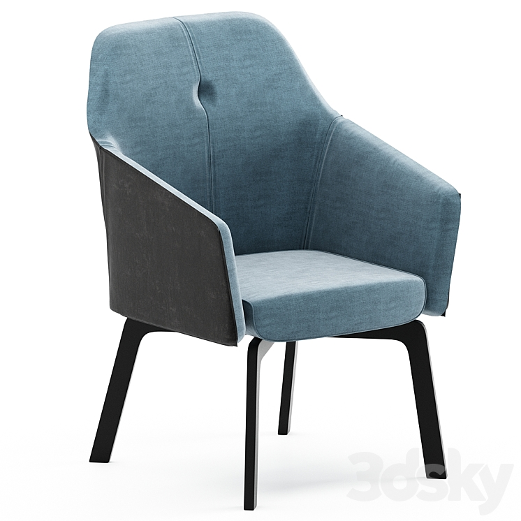 Poliform chair - Arm chair - 3D model