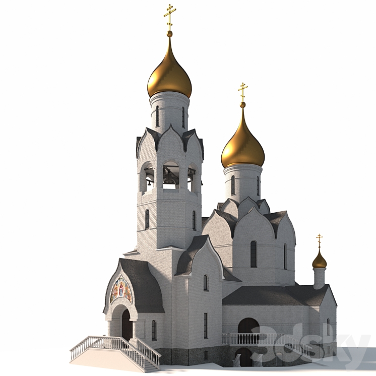 Orthodox church - Building - 3D model