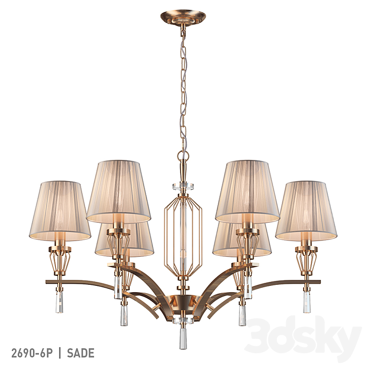 Favorite 2690-6P - Pendant light - 3D model
