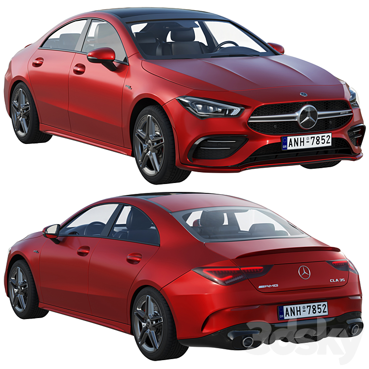 Mercedes-benz Cla 35 Amg 2020 - Ground Transport - 3D model