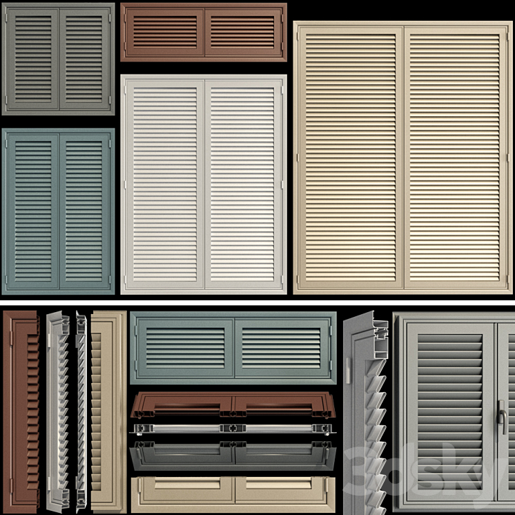 Shutter system for windows and doors - Windows - 3D model