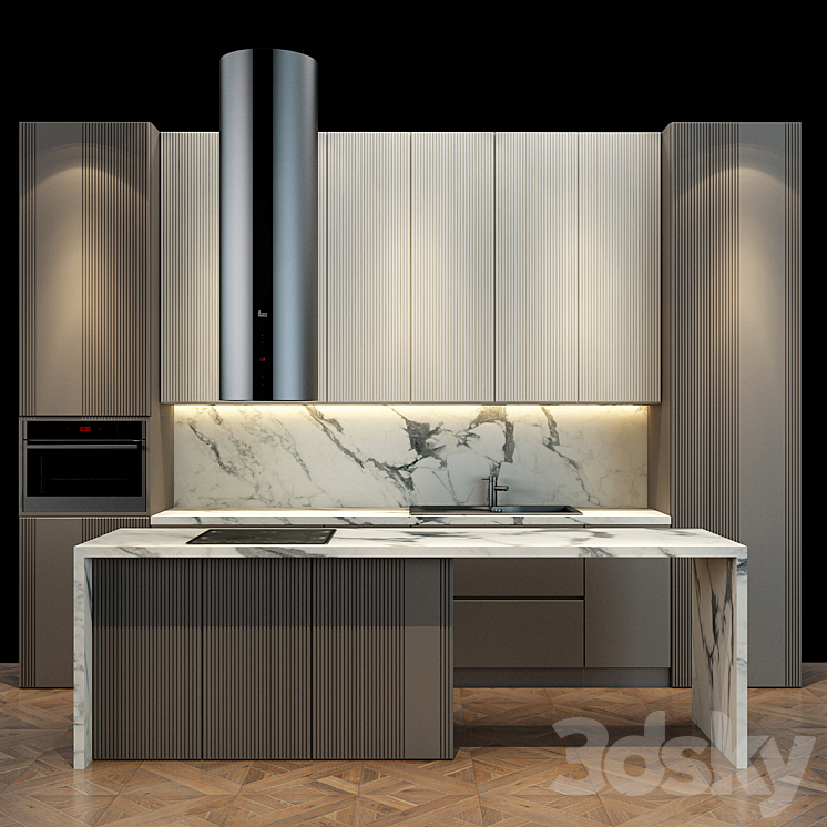 Modern kitchen set 52 - Kitchen - 3D model