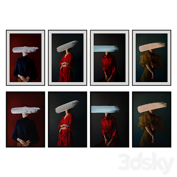 Concept photography set # 13 - Frame - 3D model