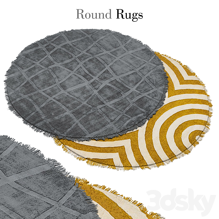 round rug1 - Carpets - 3D model