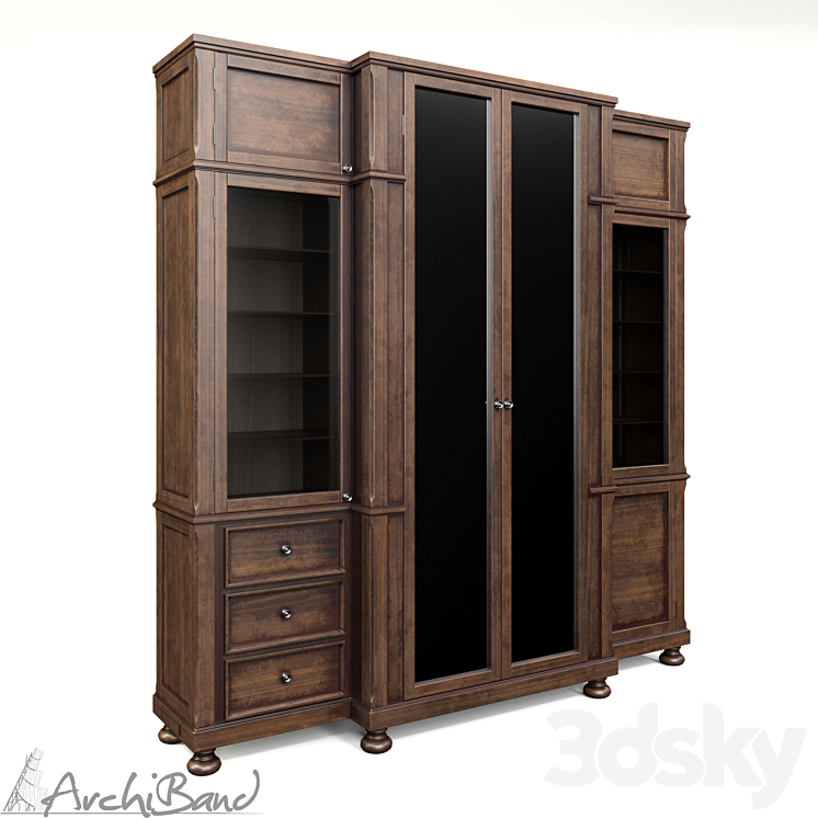 Library Cabinet - Wardrobe & Display cabinets - 3D model