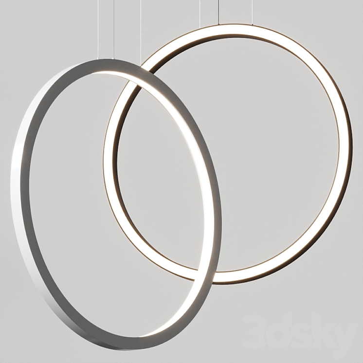 Grok - Circular Vertical - Pendant light - 3D model