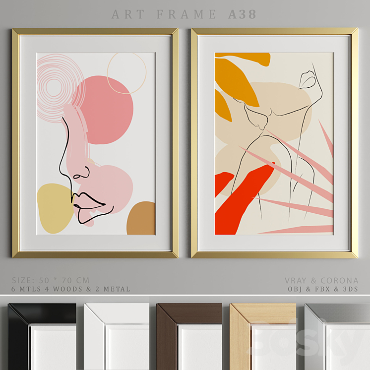 Art Frame A38 - Frame - 3D model