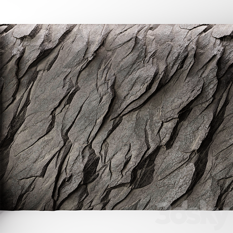 Rock cliff wall №12 - Stone - 3D model