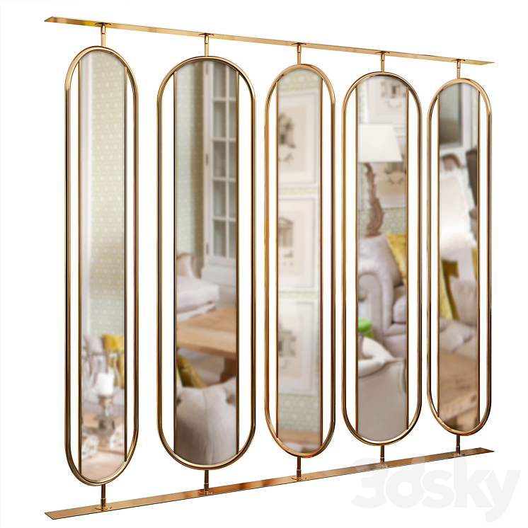 Decorative partition 66 - Mirror - 3D model